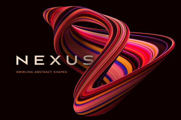 Nexus – Swirling Abstract Shapes Graphics - YouWorkForThem