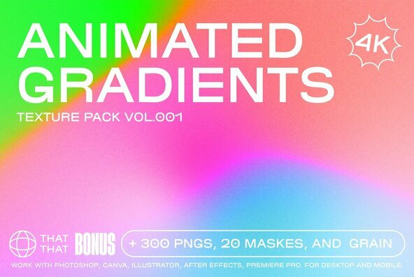 Animated Gradients Texture Pack Graphics - YouWorkForThem
