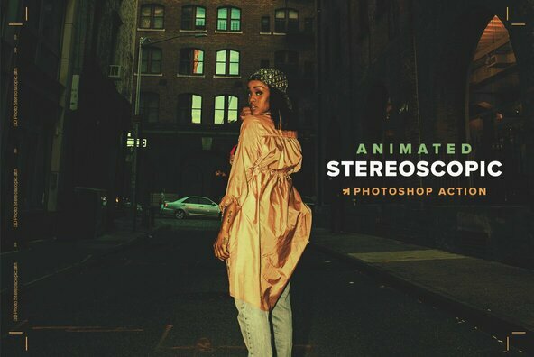 Animated 3D Stereoscopic Parallax Photoshop Action - YouWorkForThem