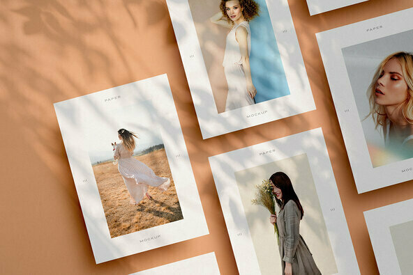 Laid Out Paper Mockup Graphics - YouWorkForThem