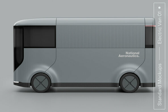 Electric Van 01 Standard Mockup Graphics - YouWorkForThem