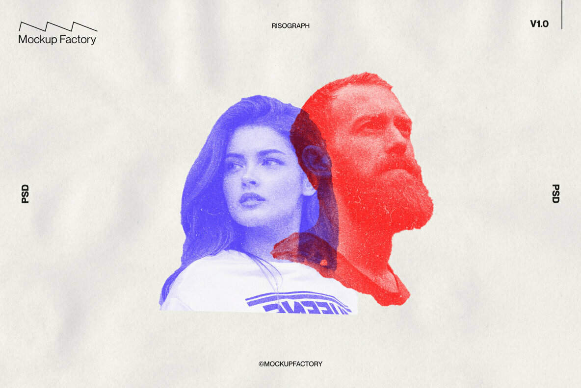 Risograph Overprint Effect Graphics - YouWorkForThem