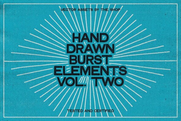 36 Hand-Drawn Burst Elements Graphics - YouWorkForThem