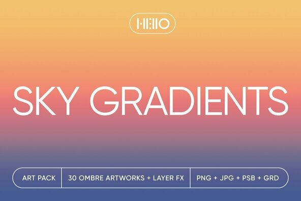 Sky Gradients Graphics - YouWorkForThem
