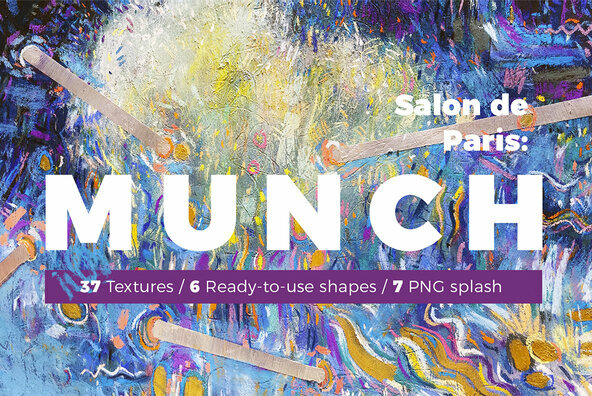 Munch - Expressionistic Background Textures Graphics - YouWorkForThem