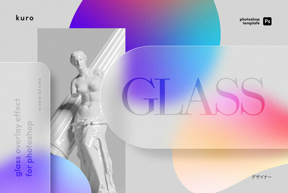 Glass Morphism Template Graphics - YouWorkForThem