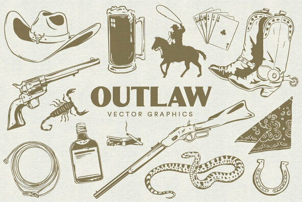 Outlaw Vector Graphics Graphics - YouWorkForThem