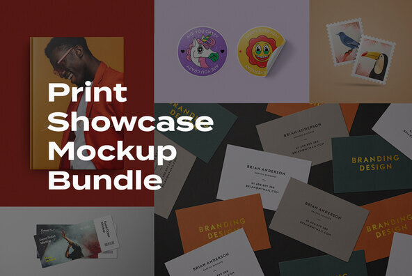 Print Showcase Mockup Bundle Graphics - YouWorkForThem