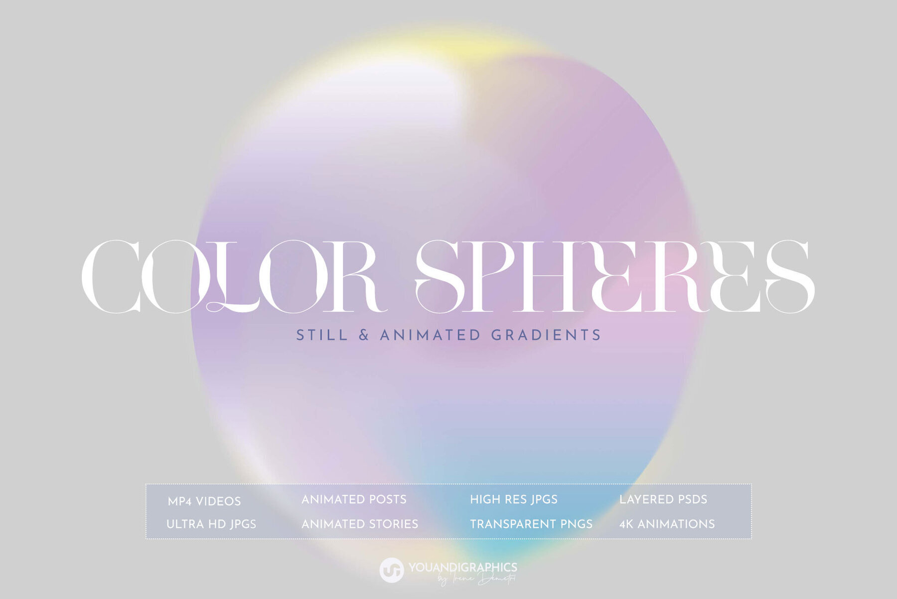 Gradient Spheres Animated and Still Graphics - YouWorkForThem