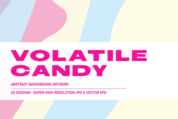 Volatile Candy - Abstract Background Artwork Graphics - YouWorkForThem
