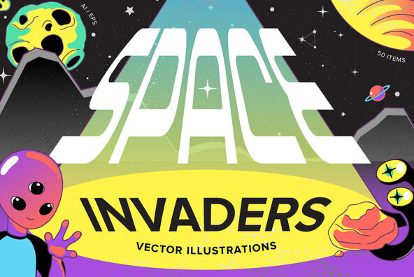 Space Invaders Graphics - YouWorkForThem