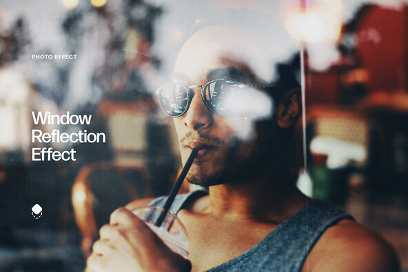 Window Reflection Photo Effect - YouWorkForThem