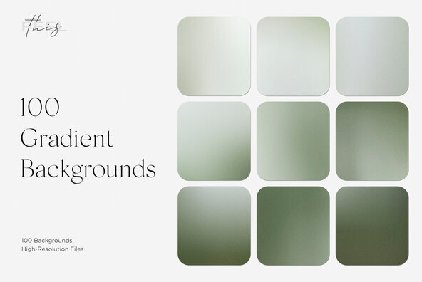 100 Green Gradient Backgrounds Textures Graphics - YouWorkForThem