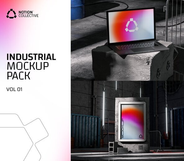 Industrial Mockups Vol. 1 Graphics - YouWorkForThem