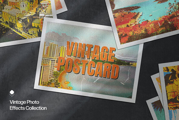 Vintage Postcard Photo Effect - YouWorkForThem