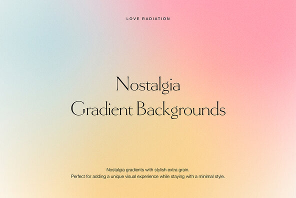 Nostalgia Abstract Pastel Grainy Gradient Backgrounds PSD Graphics ...