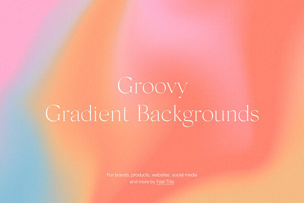 Groovy Liquid Grainy Gradient Textures Backgrounds Graphics ...