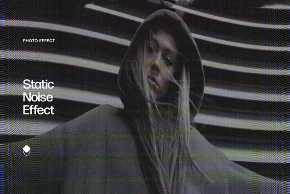 Static Noise Poster Effect - YouWorkForThem