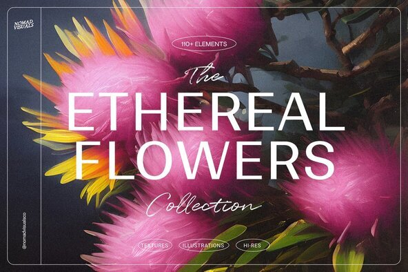 Ethereal Flowers Graphics - YouWorkForThem