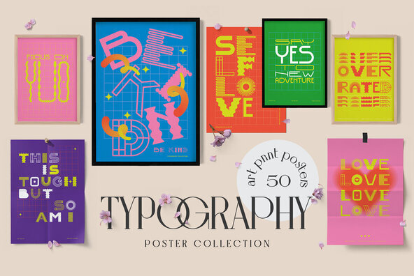 Typography Prints Posters Graphics - YouWorkForThem