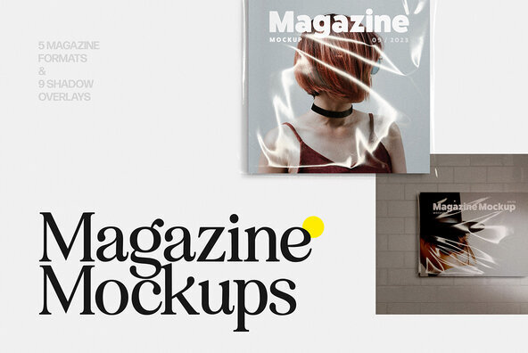 Wrapped Magazine Mockups Graphics - YouWorkForThem