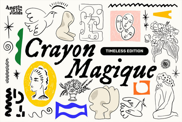 Retro Modern Doodle Art Graphics - YouWorkForThem