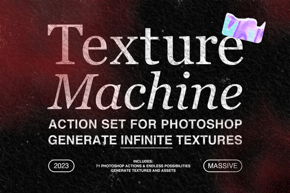 Texture Machine - 71 Actions for Photoshop - YouWorkForThem