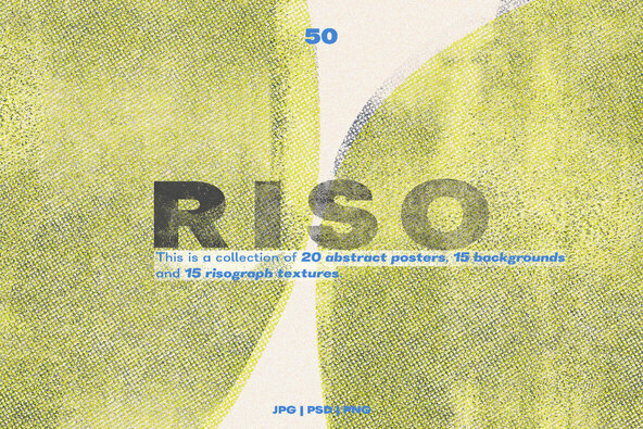 Risograph Textures and Posters Graphics - YouWorkForThem