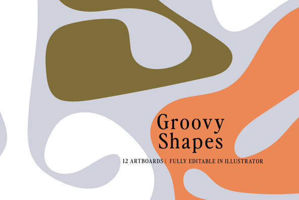 Groovy Shapes Graphics - YouWorkForThem