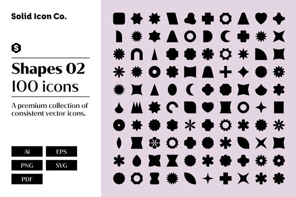 Shapes 02 Icons Graphics - YouWorkForThem