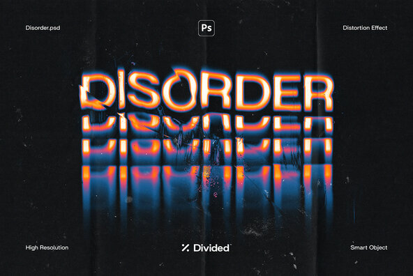 Disorder Text Distortion Effect - YouWorkForThem