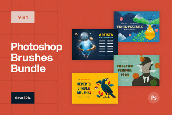 Photoshop Brushes Bundle - YouWorkForThem