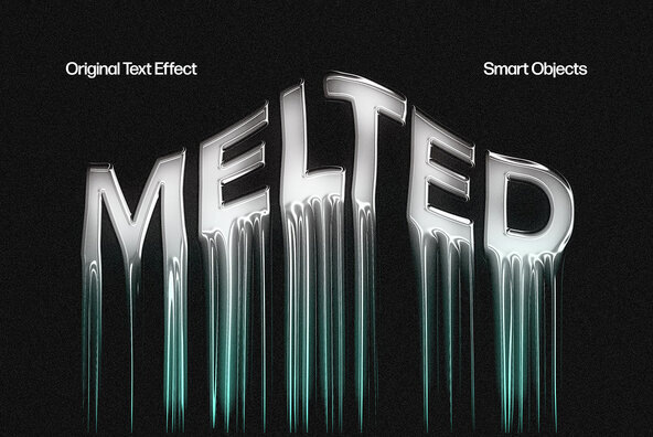 Melted Text Effect - YouWorkForThem