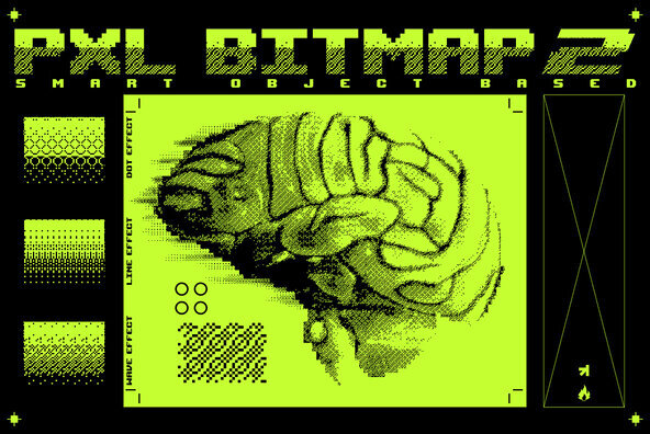Pxl Bitmap 2 - Photoshop Effect - YouWorkForThem
