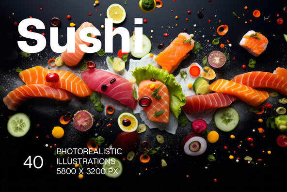 Sushi Art Graphics - YouWorkForThem