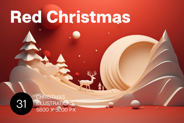 Red Christmas Graphics - YouWorkForThem