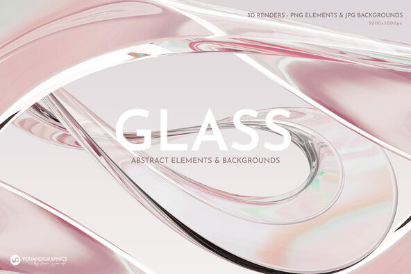 Glass Abstract Elements Backgrounds Graphics - YouWorkForThem