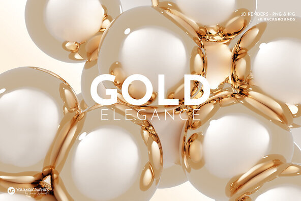 Gold Elegance Elements Backgrounds Graphics - YouWorkForThem