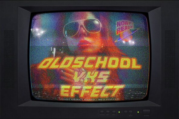 VHS Machine - Retro Monitor Effect - YouWorkForThem