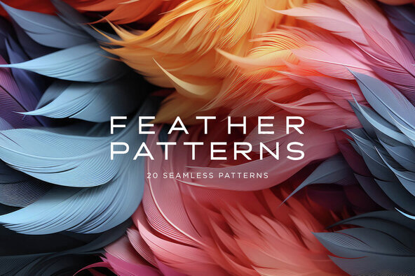 Feather Patterns Graphics - YouWorkForThem