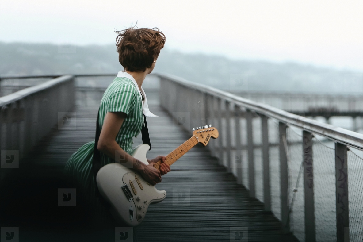 Female indie musician 31 stock photo (242823) - YouWorkForThem