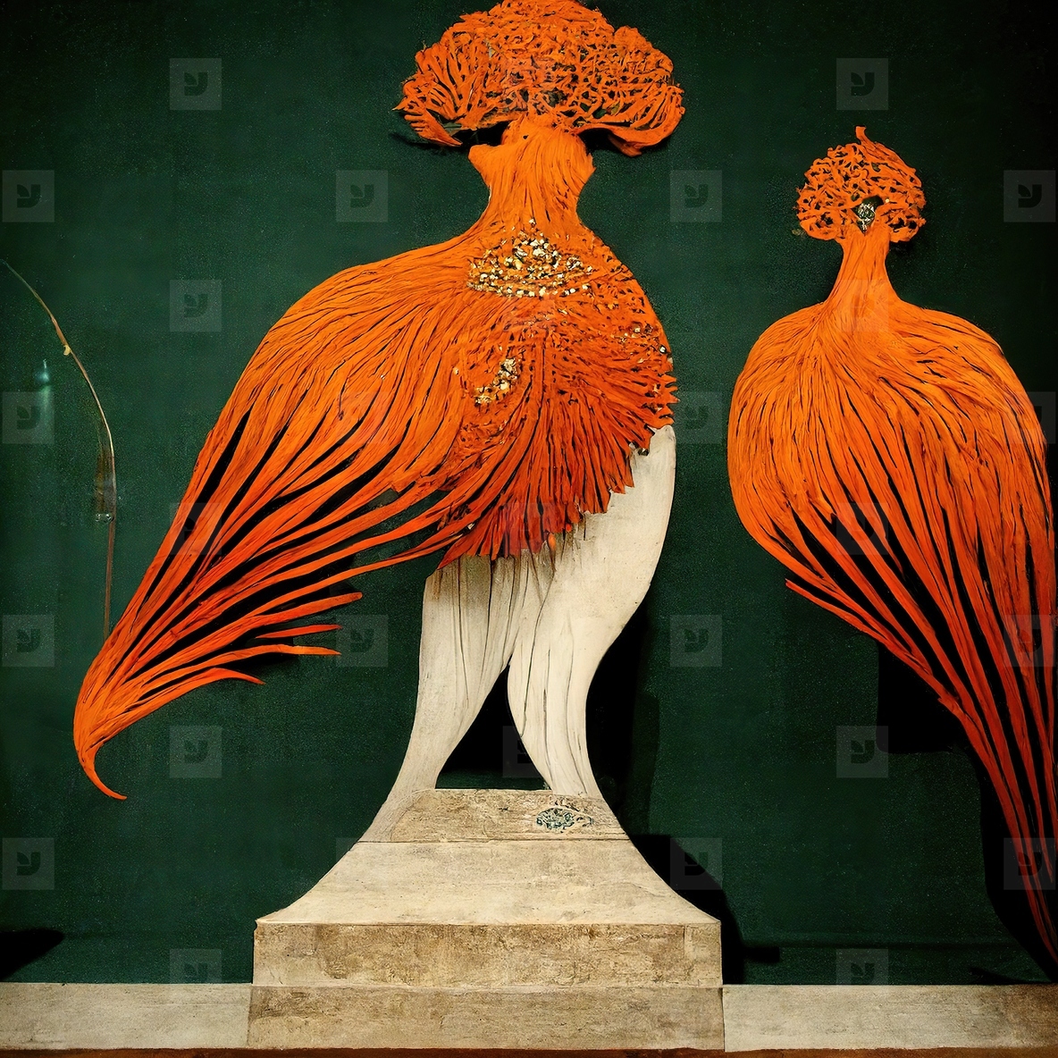 AI Generated Sculpture Birds stock photo (262863) - YouWorkForThem