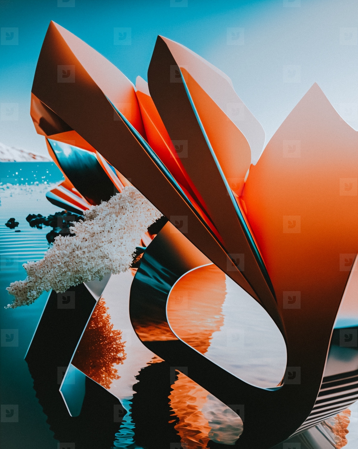 Reflective Flow 16 stock photo (271515) - YouWorkForThem