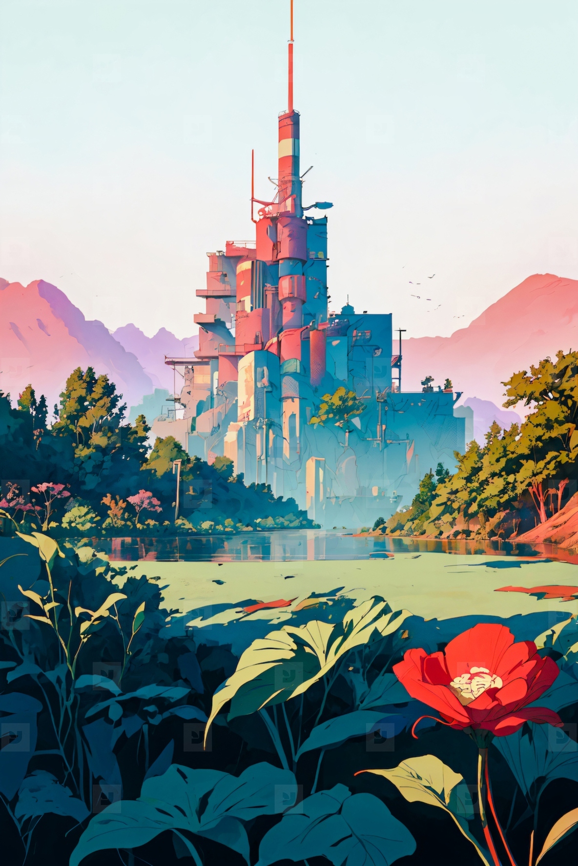 Anime Watercolor 20 stock photo (275159) - YouWorkForThem