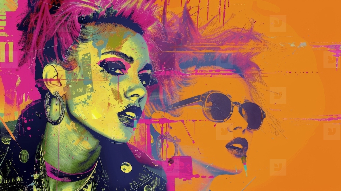 Edgy punk poster. Anarchy and independence stock photo (301006 ...
