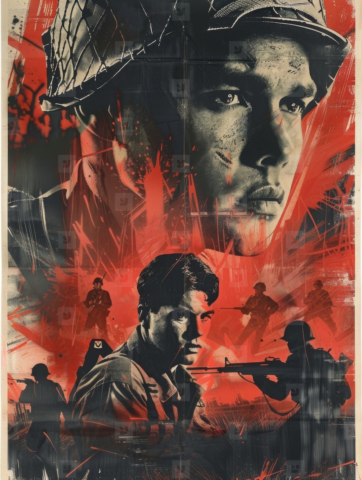 Vintage classic war movie poster stock photo (301307) - YouWorkForThem