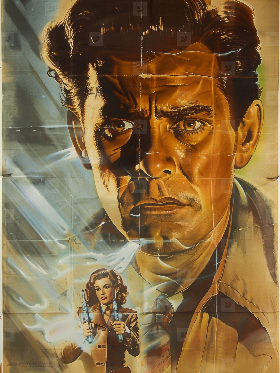 Vintage classic noir movie poster stock photo (301412) - YouWorkForThem