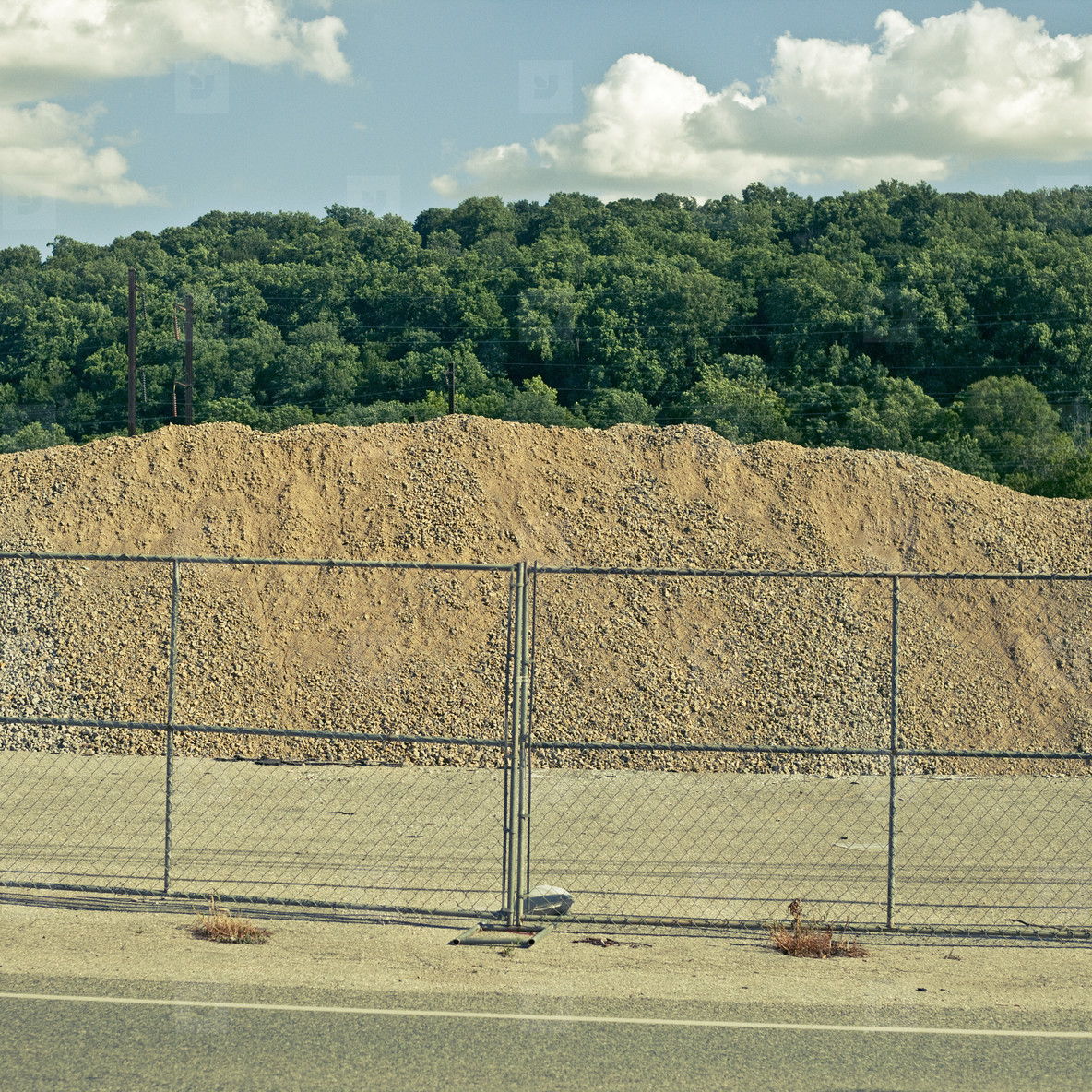 Construction site fence stock photo (35530) - YouWorkForThem