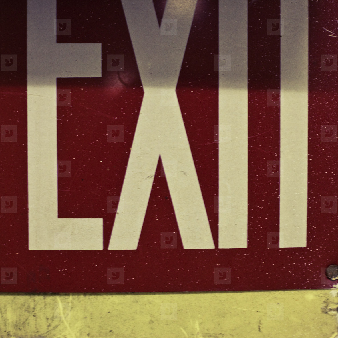 Exit sign up close stock photo (35537) - YouWorkForThem