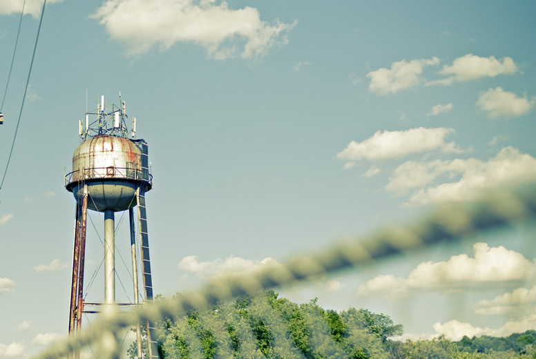 Water tower and fence (35540) - YouWorkForThem